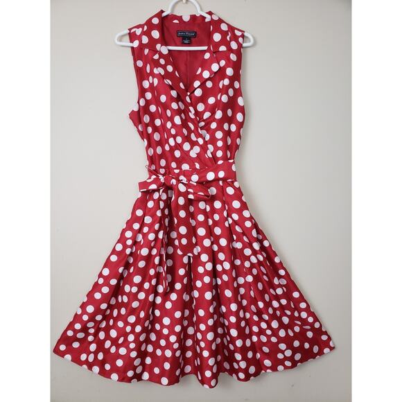 Jessica Howard | Dresses | Jessica Howard Retro Womens Dress Sz 2 Red ...